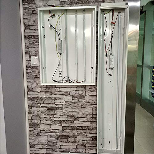 4FT Magnetic LED Troffer Retrofit Kit, 2x4 FT LED Retrofit Kit,36W ...