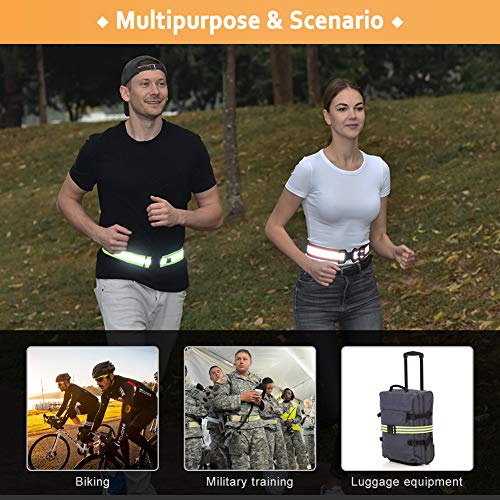 Snapklik.com : A-SAFETY Reflective Glow Belt Running Belt - Reflective ...