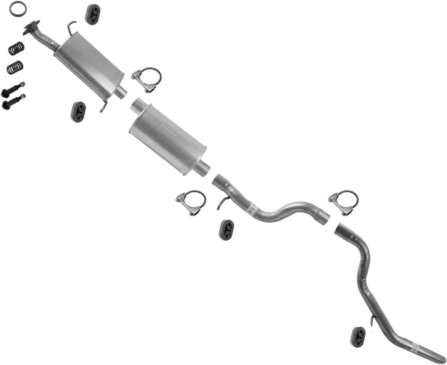 Amazon.com: Stainless Steel Exhaust System Kit Fits 2006-2010 Ford ...