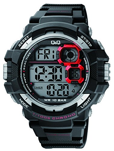 Buy Q&Q Regular Digital Black Dial Men's Watch - M143J001Y at Amazon.in