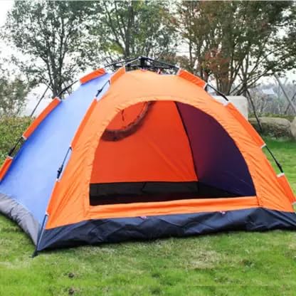 4 Person Automatic Pop Up Camping Tent,Hydraulic Family Tent, Easy Open ...