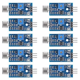 Alinan 10pcs Sound Microphone Sensor Detection Module High Sensitivity ...