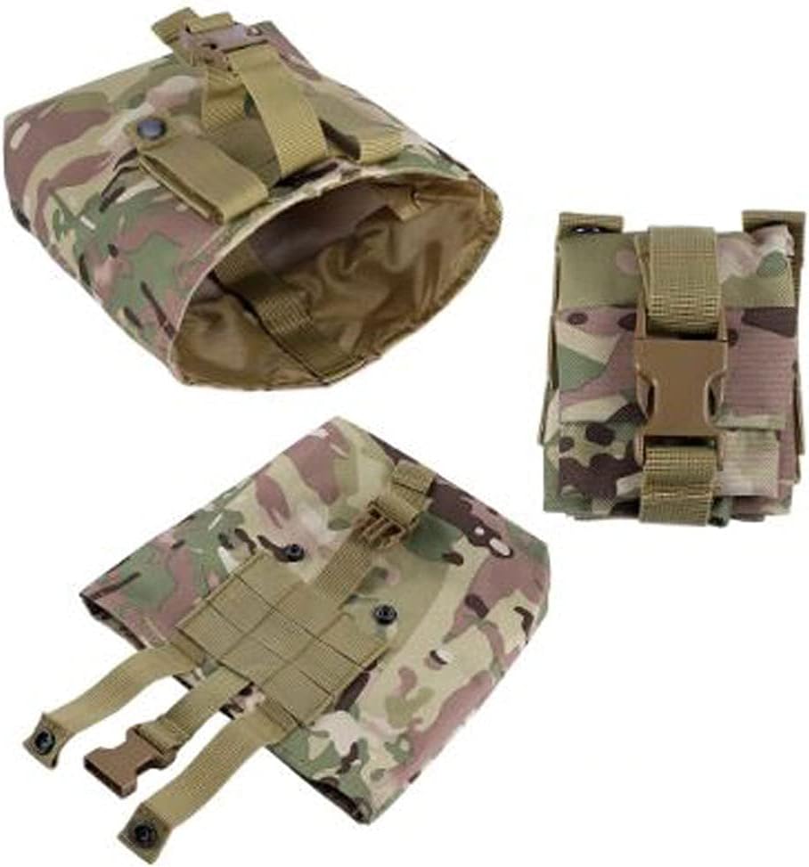 *F*S*O* Multicam Airsoft Folding Magazine Dump Bag Mag Drop Pouch Molle ...
