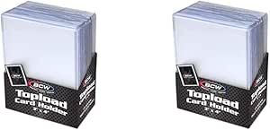 Amazon.com: BCW 3" x 4" Topload Card Holder for Standard Trading Cards | Up to 20 pts | 25-Count ...