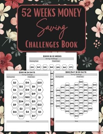 52 Weeks Money Saving Challenge Book: Ultimate Book Of Savings ...