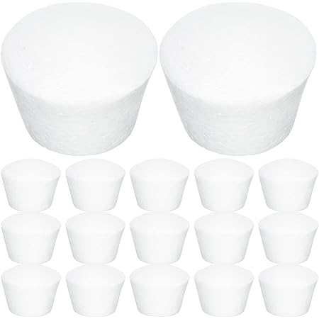 Amazon.com: Gadpiparty 20 Pack Foam White Cupcake Model Polystyrene ...