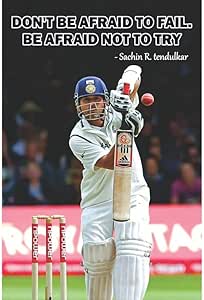 Amazon.com: Sachin Tendulkar Poster for Home Office and Student Room ...