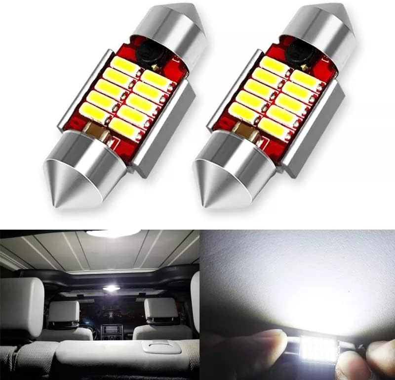 ATORAY 10 SMD Set Of 2 Super Bright LED Car Interior Roof Light Reading ...