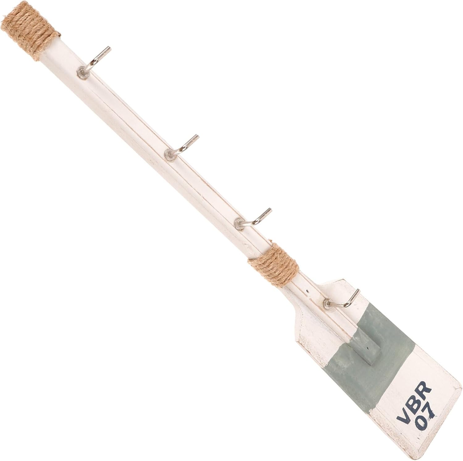 Amazon.com: Kichvoe Wooden Oar Wall Ornament - Wooden Oar Hook Nautical ...