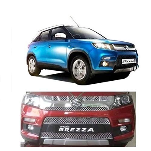 After Cars Maruti Suzuki Vitara Brezza Front Car Grill Cover with Free ...