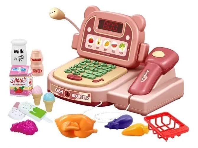 Buy RAZZES Supermarket Cash Register Toy for Kids – Pretend Play ...