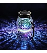 Amazon.com: Cooo 2 Pack Mosaic Solar Lantern Outdoor Waterproof IP68 ...