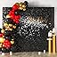 Amazon.com : COKAOBE Black Shimmer Wall Backdrop, 36PCS Square Sequin ...