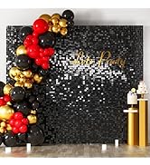 Amazon.com : COKAOBE Light Gold Shimmer Wall Backdrop, 48PCS Square ...
