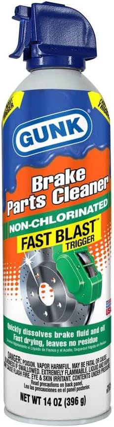Gunk Brake Part Cleaner Non Chlorinated - Strong Dust and Rust Remover ...