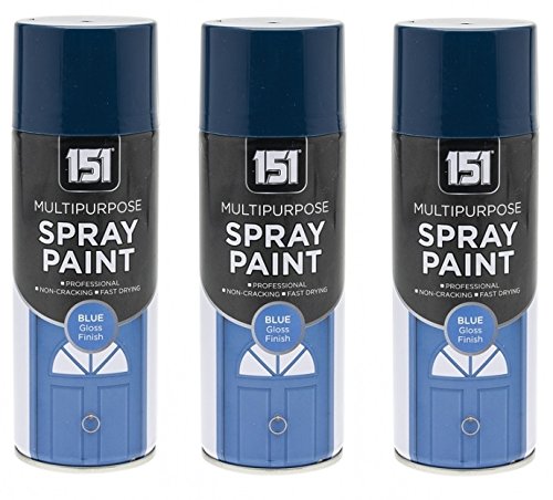 3 x Blue Spray Paint : Amazon.co.uk: DIY & Tools