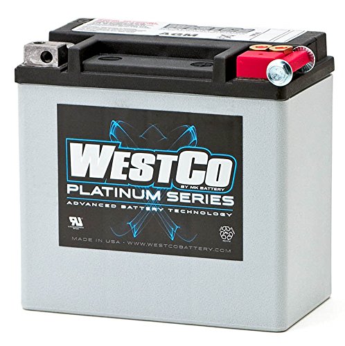 WCP14L Wartungsfreie AGM Batterie von WESTCO für Harley Davidson ...