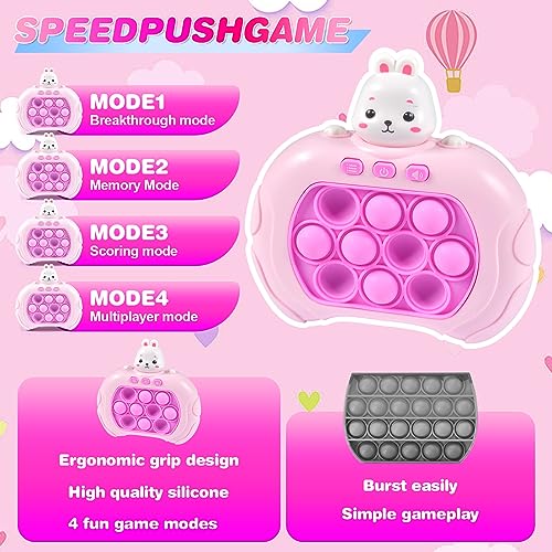 Pop Game Sensory Fidget Toys, Light Up Pop Game, Pop Fidget Toys, Push ...