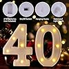 Amazon.com: 40th Birthday Decorations Woman Man,Marquee Numbers for ...