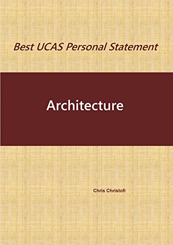 Best UCAS Personal Statement: Architecture eBook : Christofi, Chris ...