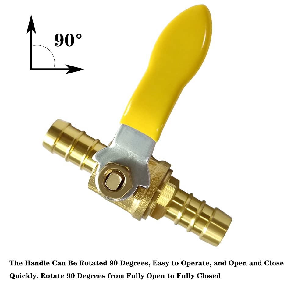 Snapklik.com : ANPTGHT 1/2 PEX Ball Valve Brass Shut Off Gate Valve For ...