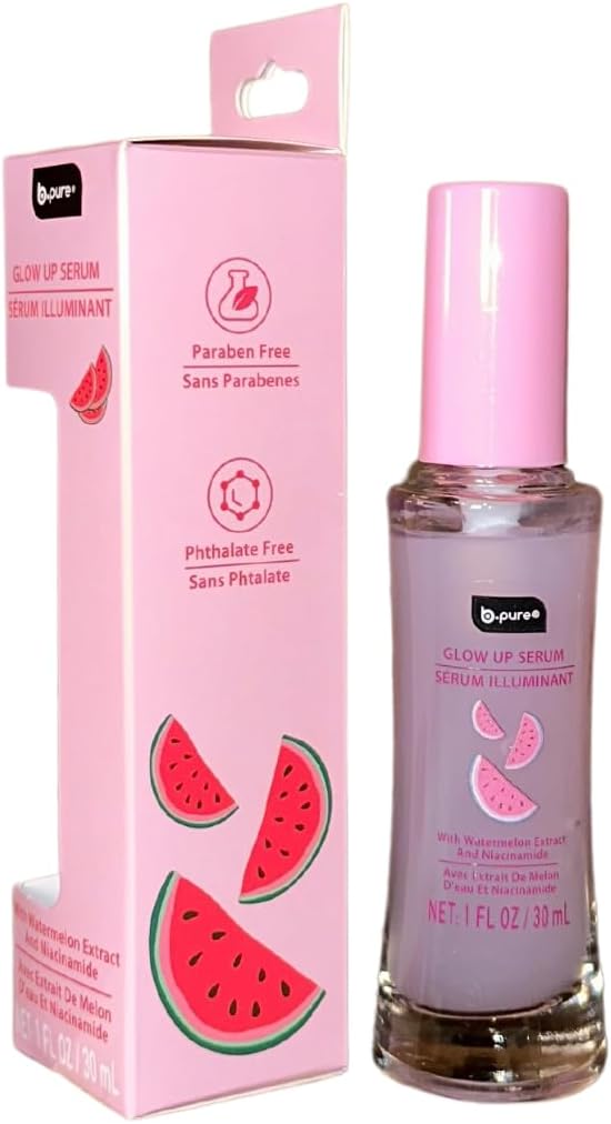 Amazon.com: b.pure Glow Up Serum Watermelon Extract + Niacinamide 1 oz ...