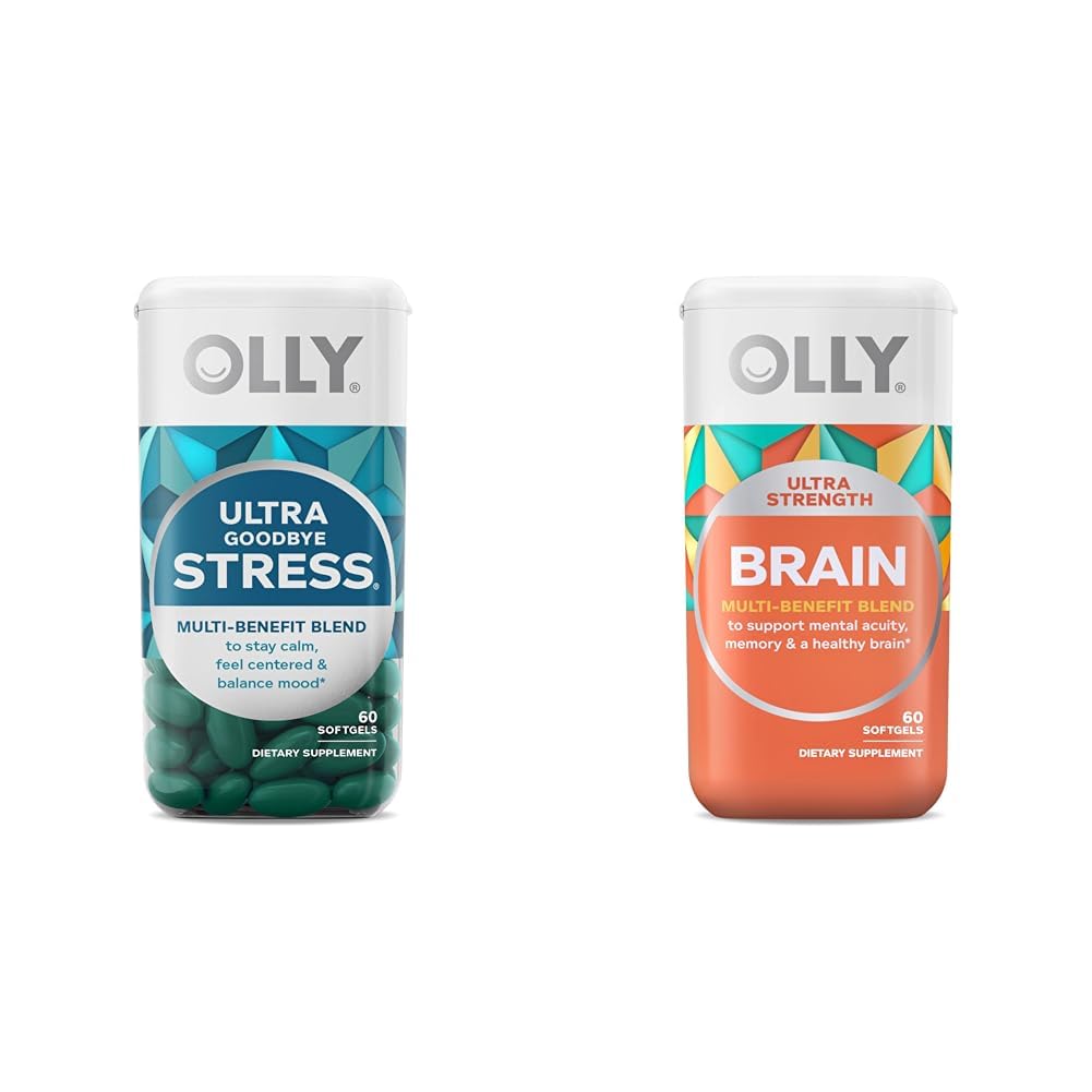 Amazon.com: OLLY Ultra Strength Goodbye Stress Softgels, GABA ...