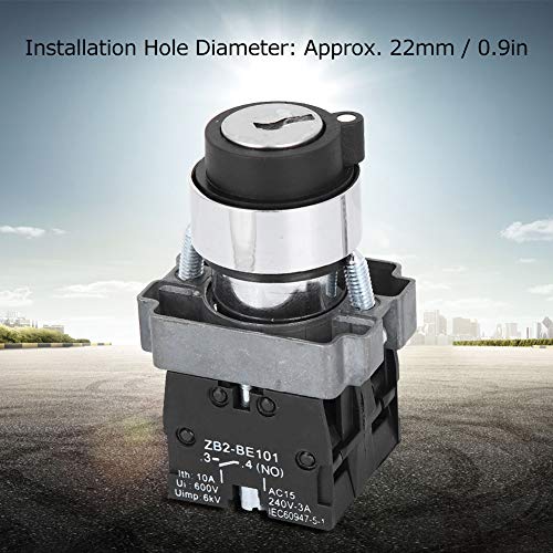 ZB2-BE102 Key Lock Switch, 2-position Key Lock Switch Suitable for ...