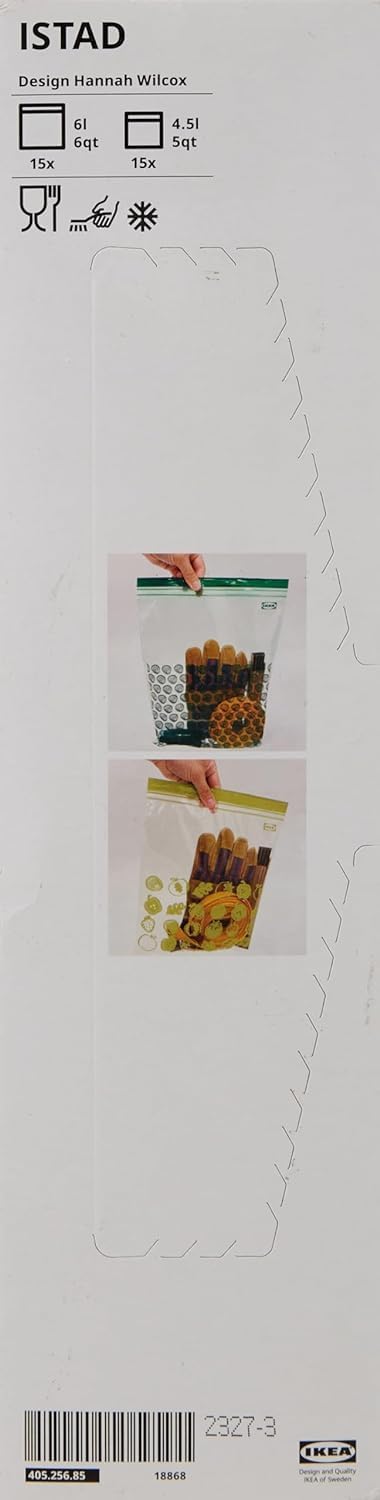 Amazon.com - 2 Sets of Ikea ISTAD Bags, Freezer Safe, Reusable Food ...