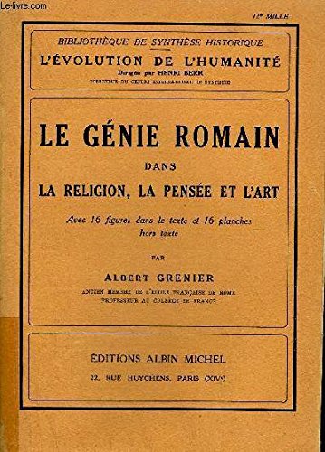 Amazon.in: Buy LE GENIE ROMAIN DANS LA RELIGION LA PENSEE ET L'ART ...