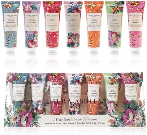 Amazon.com : Laura Ashley Hand Cream Set - 7 Piece Hand Lotion ...