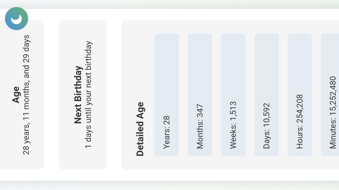 Age Calculator - App on Amazon Appstore