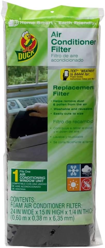 Amazon.com: Duck Brand 1285234 Replacement Air Conditioner Foam Filter ...