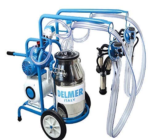 DELMER MILKING MACHINE (DOUBLE CLUSTER SINGLE BUCKET) : Amazon.in: Home ...