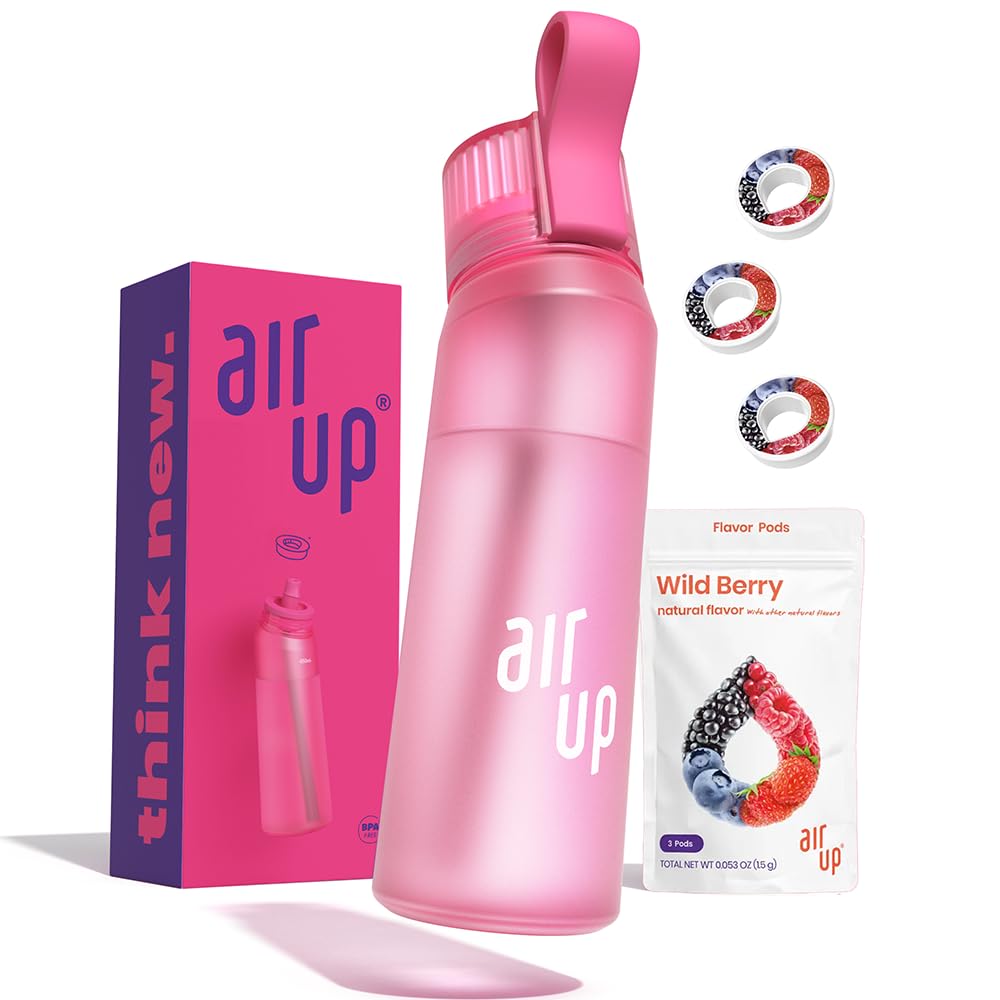 Buy air upwater bottle (22oz) Hot Pink + 3 Wild Berry air up pods ...