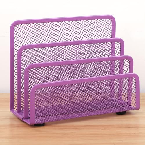 Snapklik.com : EASEPRES Desk Mail Organizer, Purple 2 Pack Office Small ...