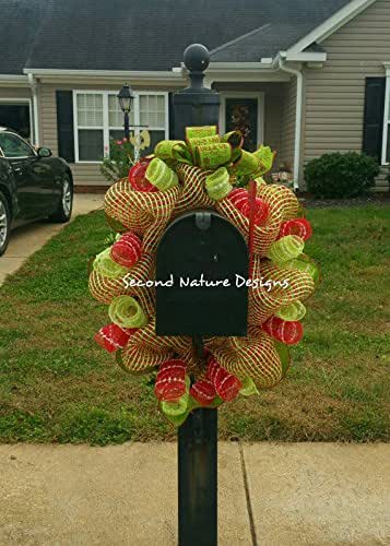 Amazon.com: Christmas Deco Mesh Mailbox Swag : Handmade Products