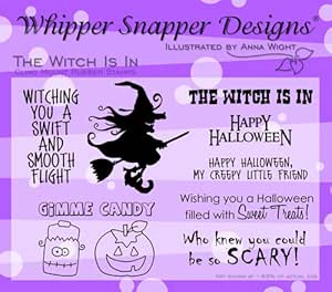 Amazon.com: Whipper Snapper Designs The Witch Is In Cling Mount Rubber ...