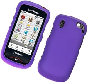 Amazon.com: Purple Rubberized Protector Case for Pantech Hotshot ...