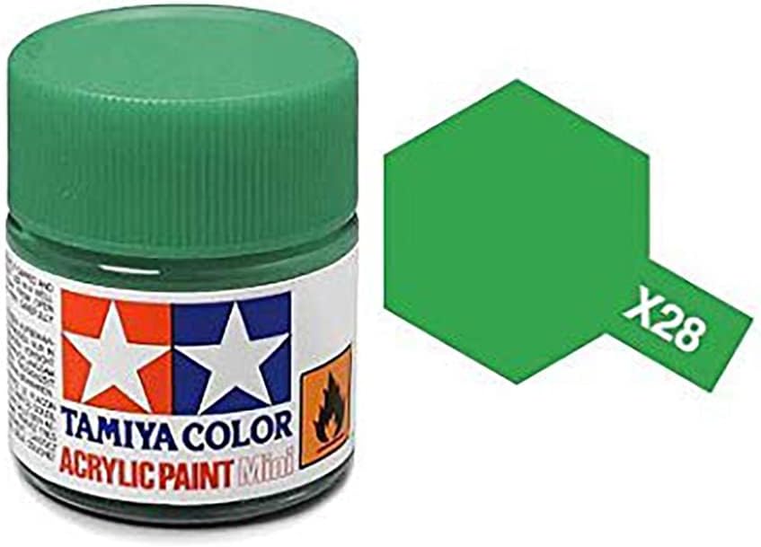 Amazon.com: TAMIYA X28 81528 Acrylic Mini X28 Park Green 1/3 oz 10ml ...