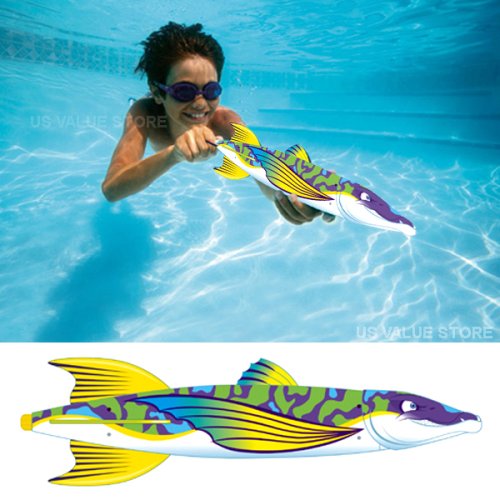 Water Torpedo Toy, Water Rocket Barracuda-Purple Green Yellow : Amazon ...