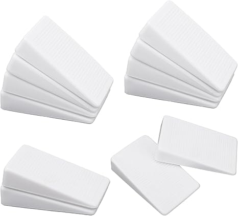 Amazon.com : 12pcs Furniture Leveling Shims, White PVC Table Wedges ...
