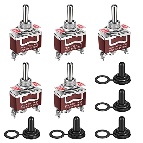 Snapklik.com : CNAODUN Waterproof Momentary Toggle Switch (ON)-Off-(ON ...