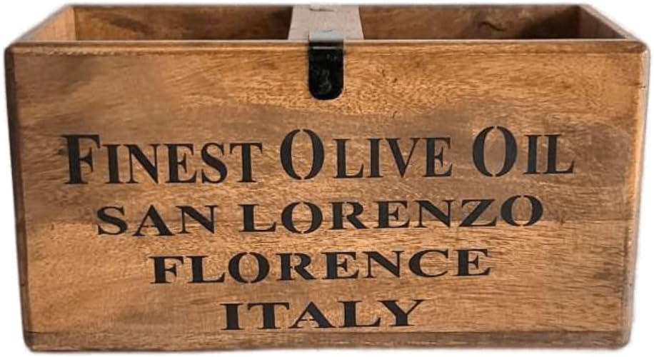 ACL Vintage Wooden Crate – Finest Olive Oil Bottle Storage Ideal For ...
