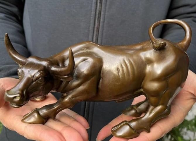 Buy Das Traders Charging Bull 7 Inches Brass Showpiece for Home Decor ...