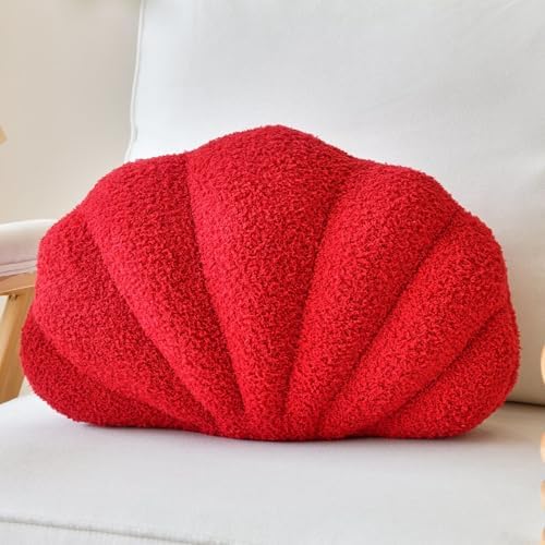 Amazon.com: LARENNT Seashell Pillow, 13.8" Soft Velvet Shell Shaped ...