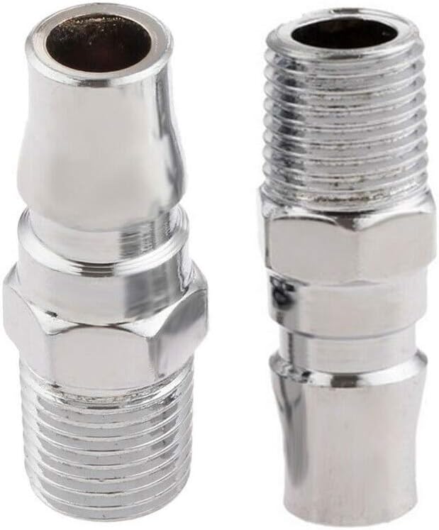 Air Hose Fitting 2PCS BSP Air Coupler Male Quick Release Airline Pipe ...