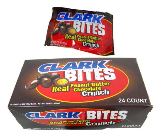 Amazon.com : Clark Bites Real Peanut Butter Chocolate Crunch 2.3 Ounce ...