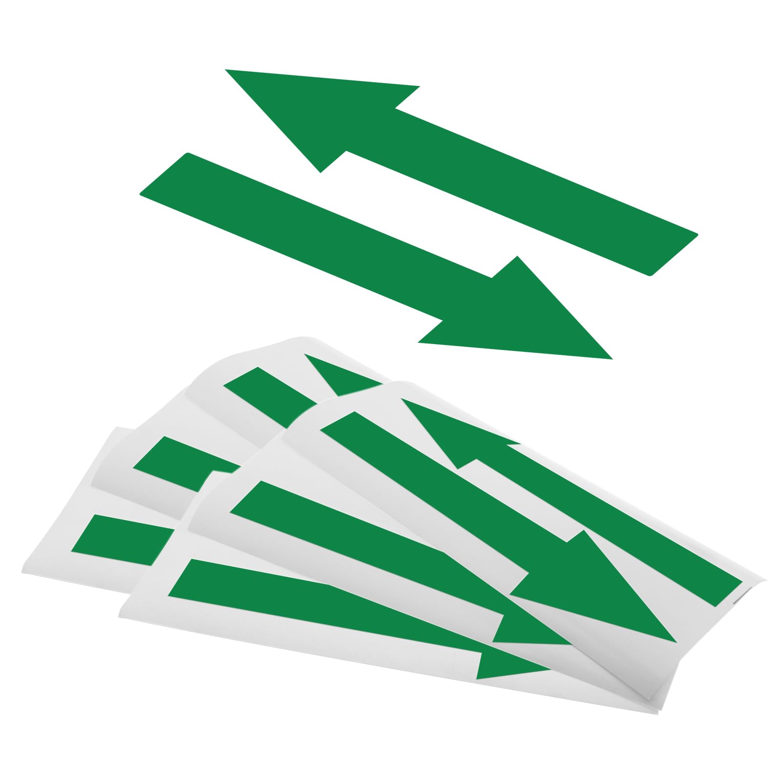 Snapklik.com : 8 X 2 Inch Green Arrow Sign Stickers, 12 Pack Waterproof ...
