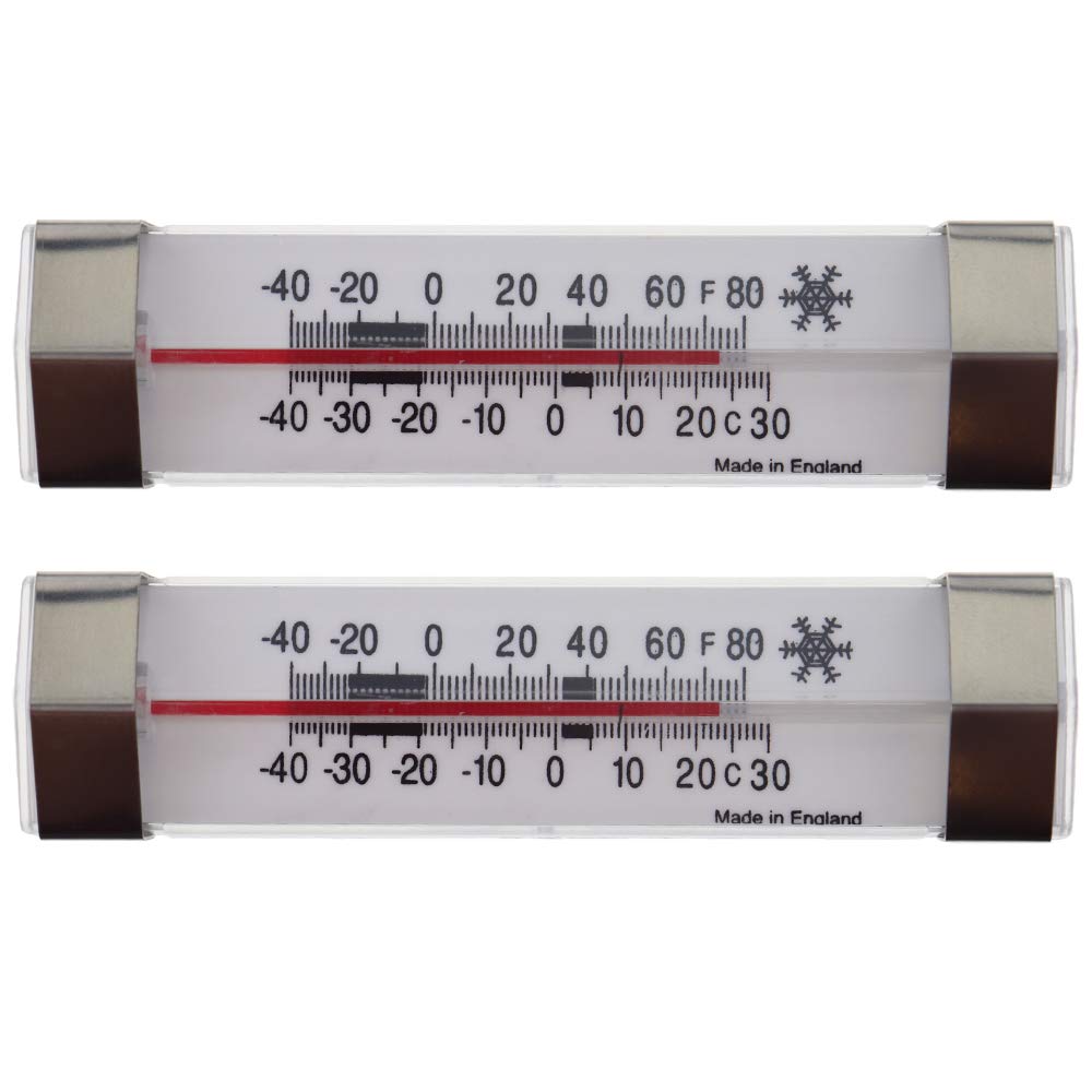 Buy Twin Pack Fridge Freezer Thermometers With Zones For Safe Chilled ...